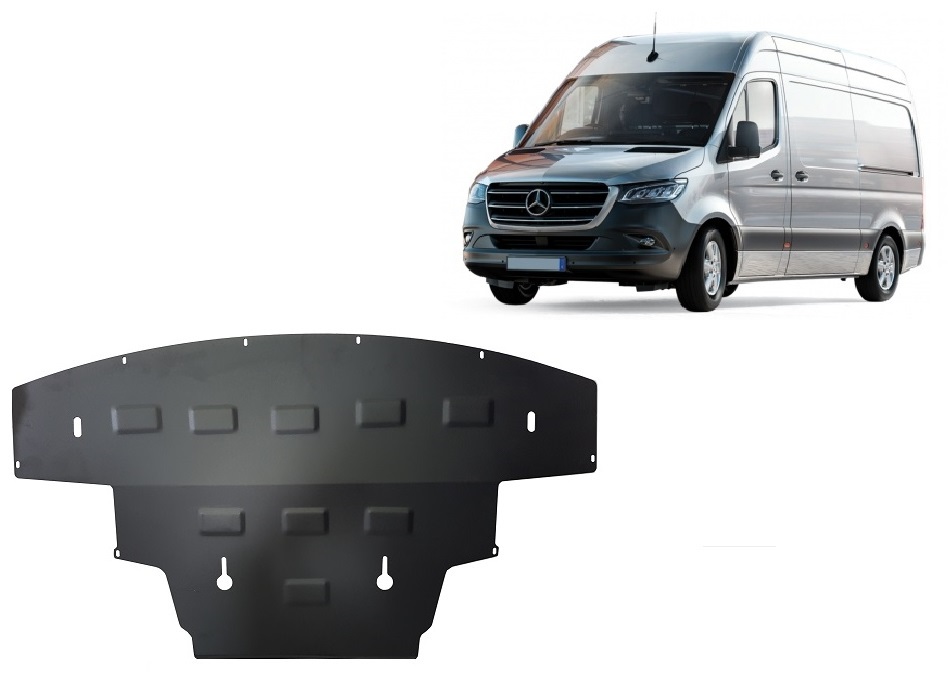 Steel skid plate for Mercedes Sprinter-RWD (2018-2025)