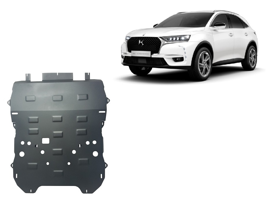 Steel skid plate for Citroen DS7 Crossback (2017-2025)