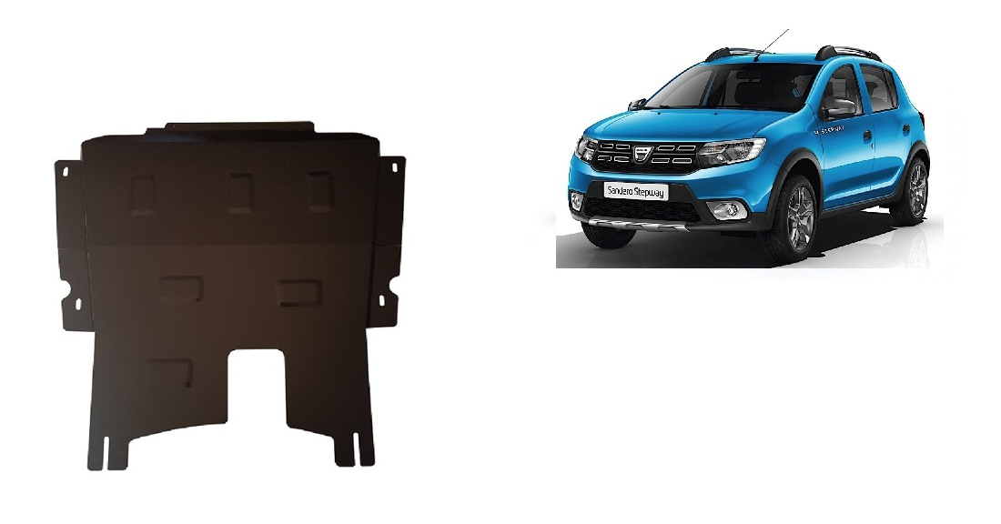 Steel skid plate for Dacia Sandero 2 Stepway (2012-2020)